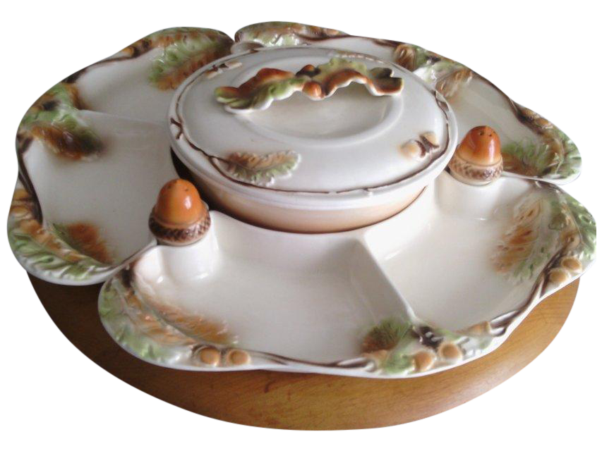 Vintage Sunkist Snack Serving Set - 9 Pieces | Chairish