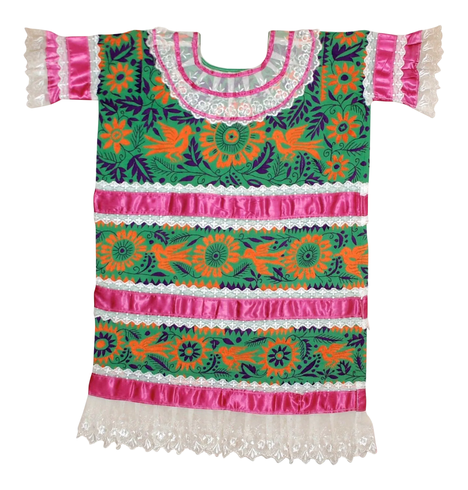 Vintage Embroidered Huipil From Mazatec, Oaxaca | Chairish