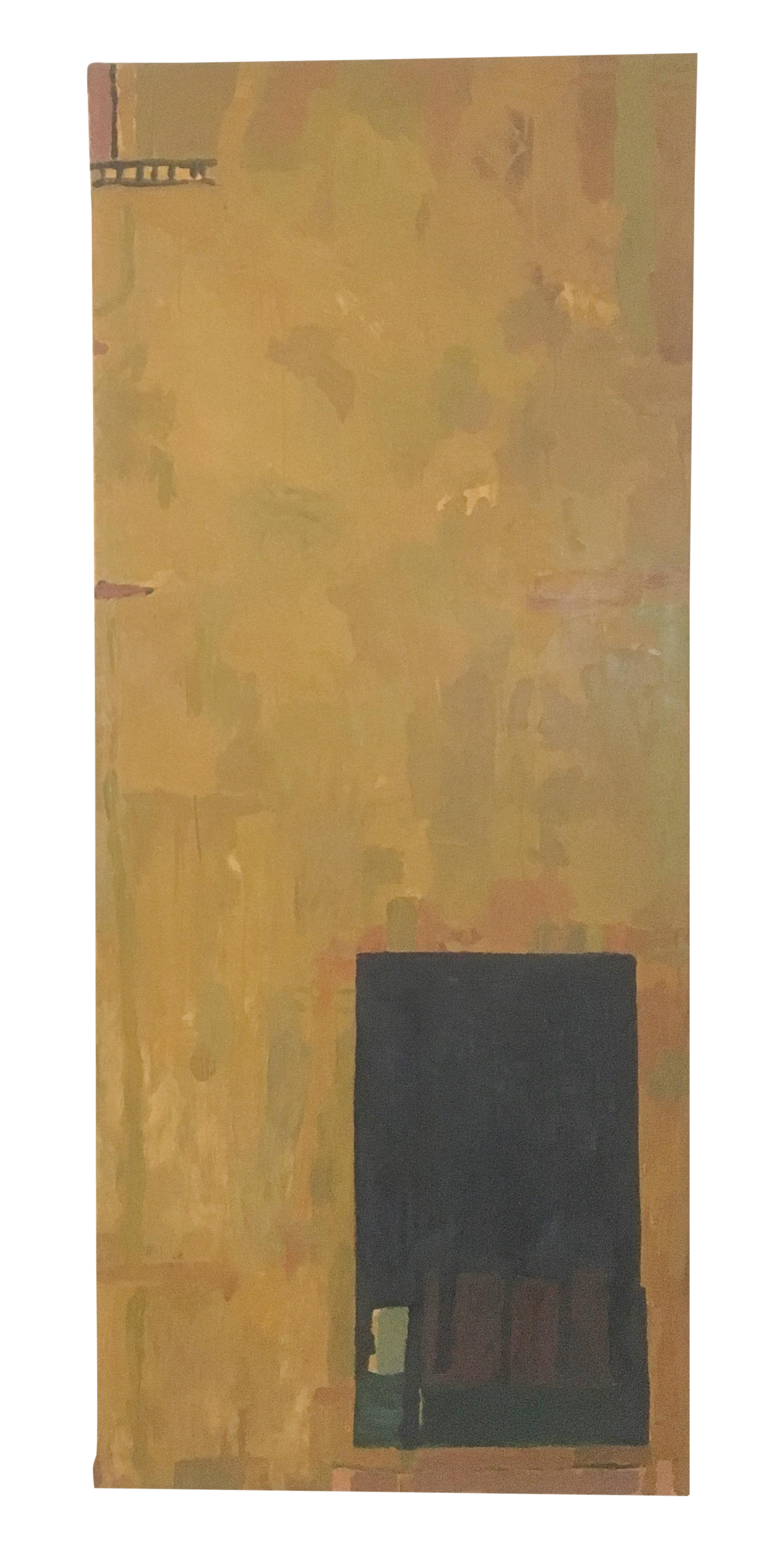 Vintage Oversized Original Abstract Painting | Chairish