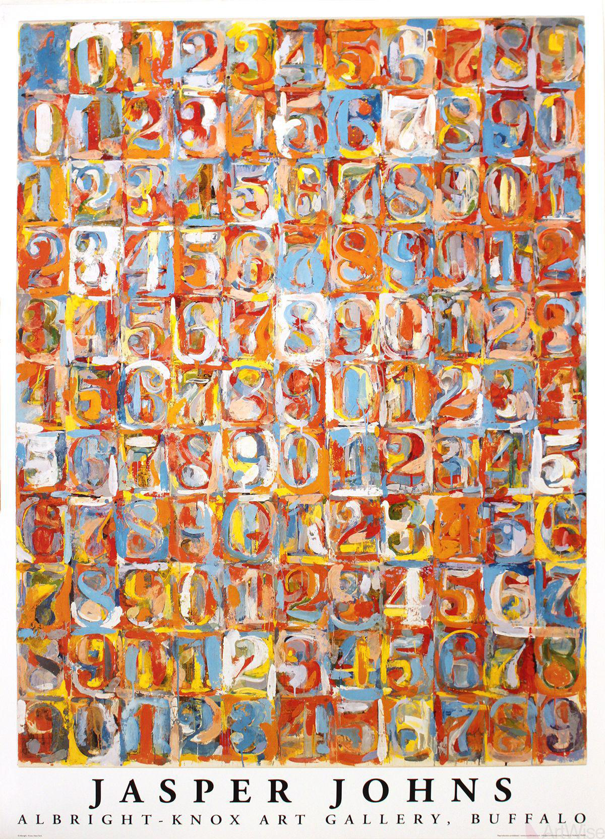 Jasper Johns "Numbers in Color" 1976 Poster | Chairish