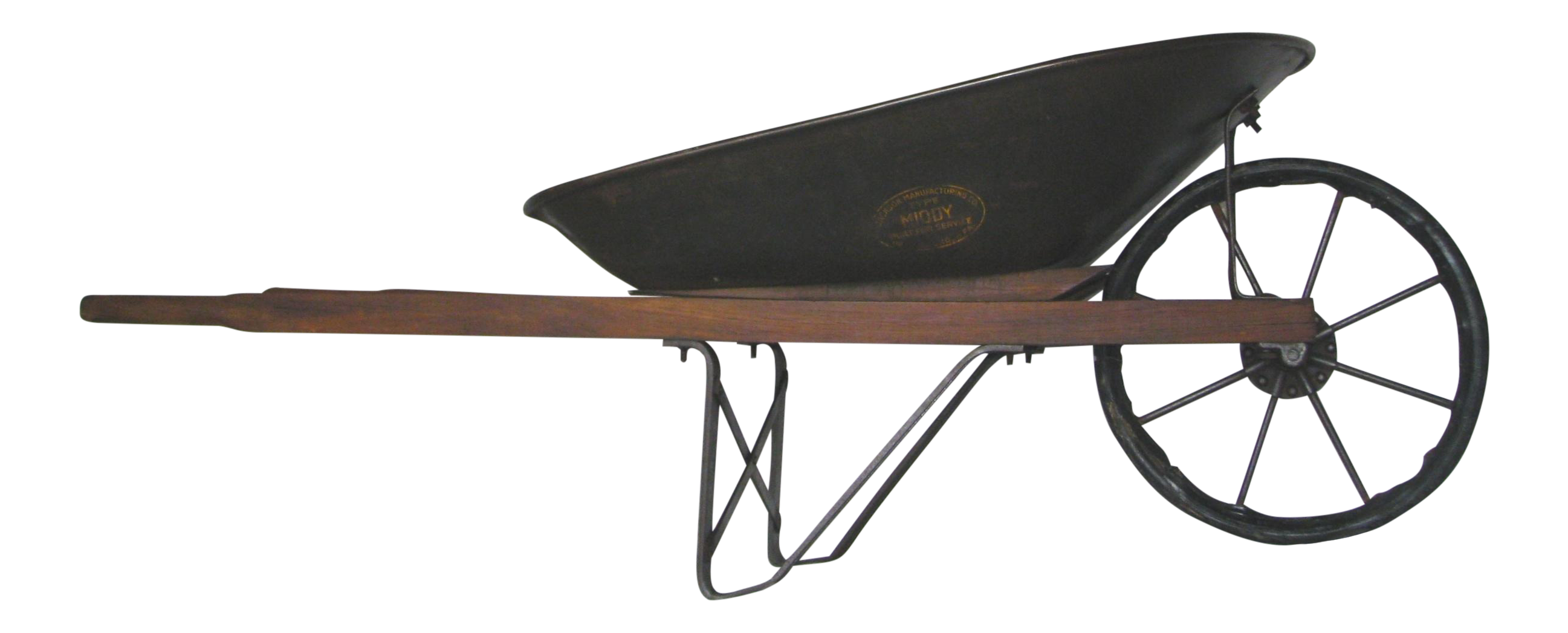 Antique Jackson Manufacturing Iron Wheelbarrow | Chairish