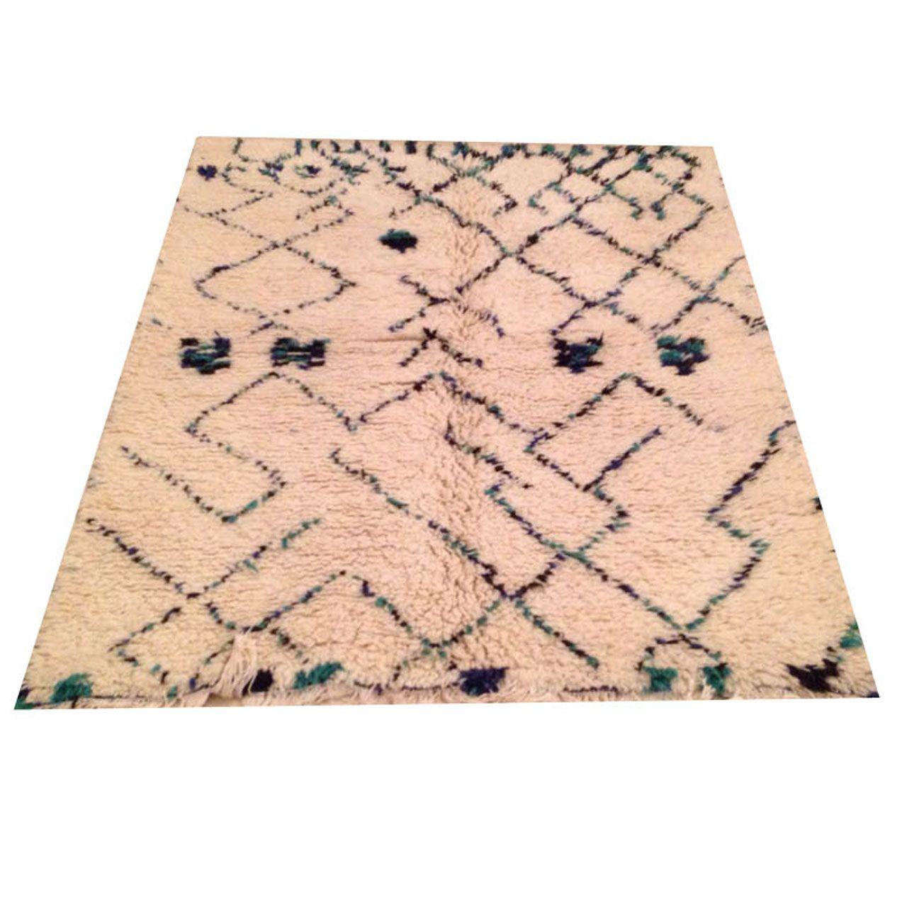 Vintage Shag Moroccan Rug - 5'7" x 4'2" | Chairish