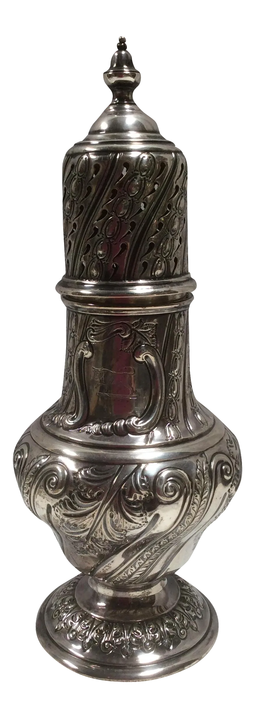 English Sterling Silver Muffineer | Chairish