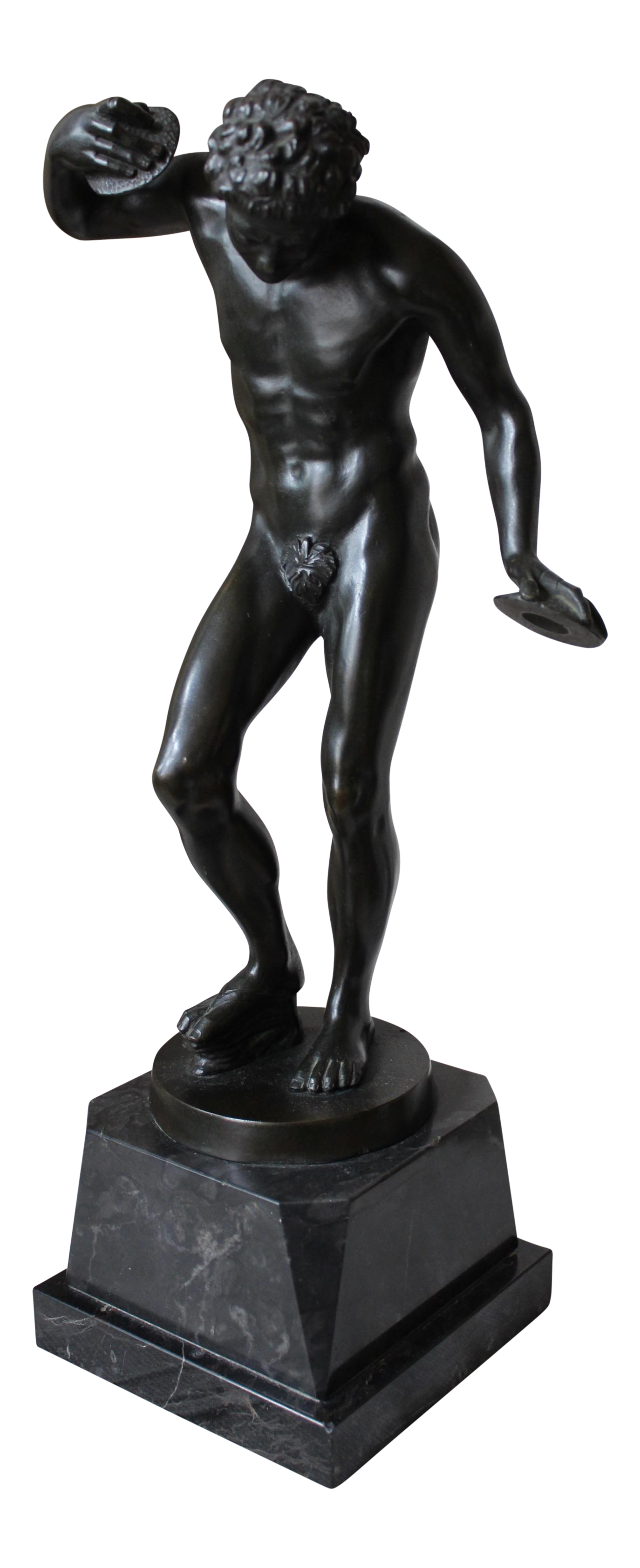 Dancing Satyr Bronze Figure | Chairish