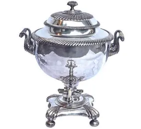 Antique Silver-Plated Coffee Samovar | Chairish
