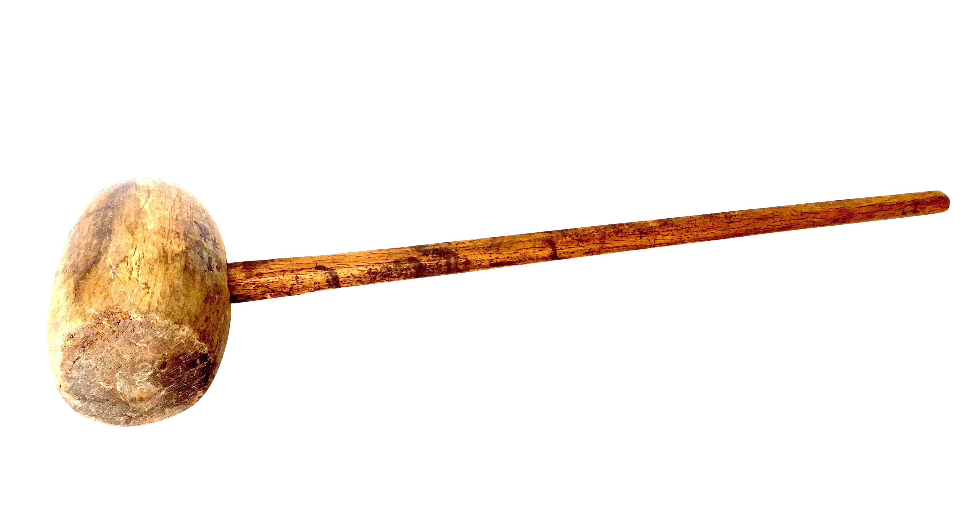 Vintage Long Japanese Wooden Mallet | Chairish