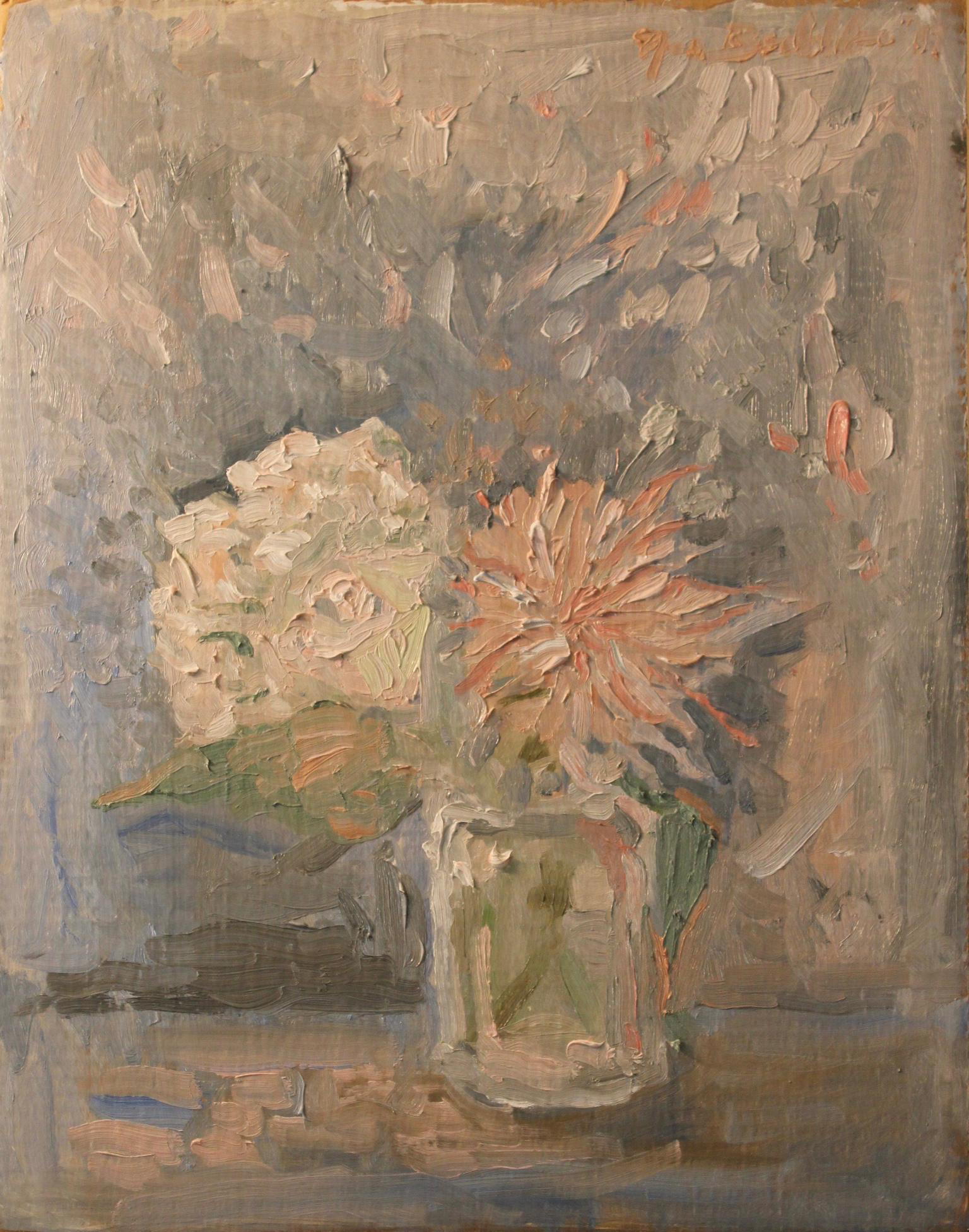 Impressionist Still Life With Flowers | Chairish
