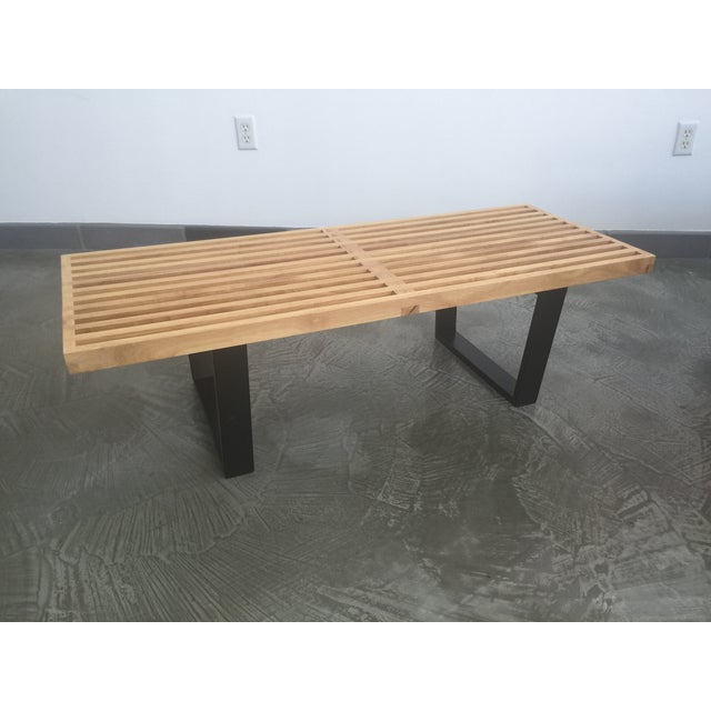 Modern George Nelson Style Bench | Chairish