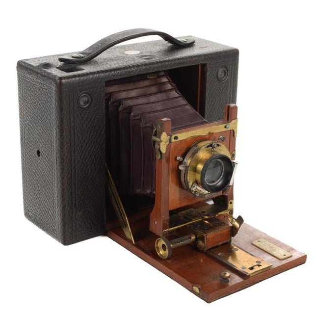 Antique Eastman Kodak Red Bellow Folding Camera | Chairish