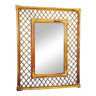 Vintage & Used Bamboo Wall Mirrors | Chairish