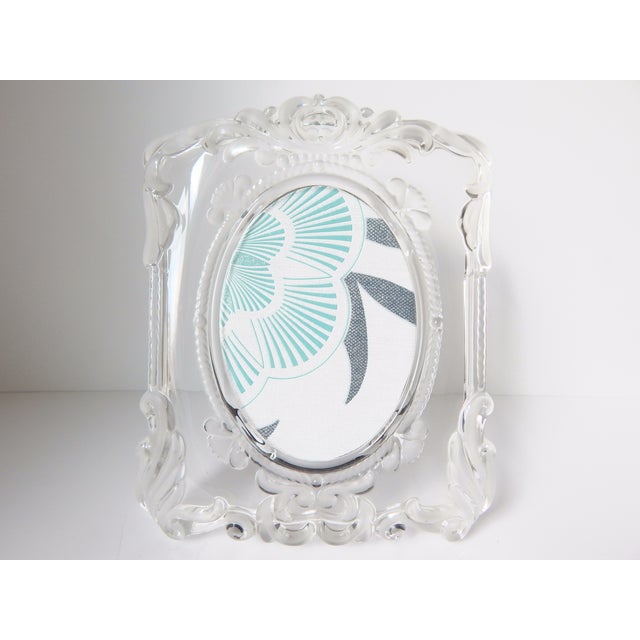 Etched Clear Glass Picture Frame | Chairish