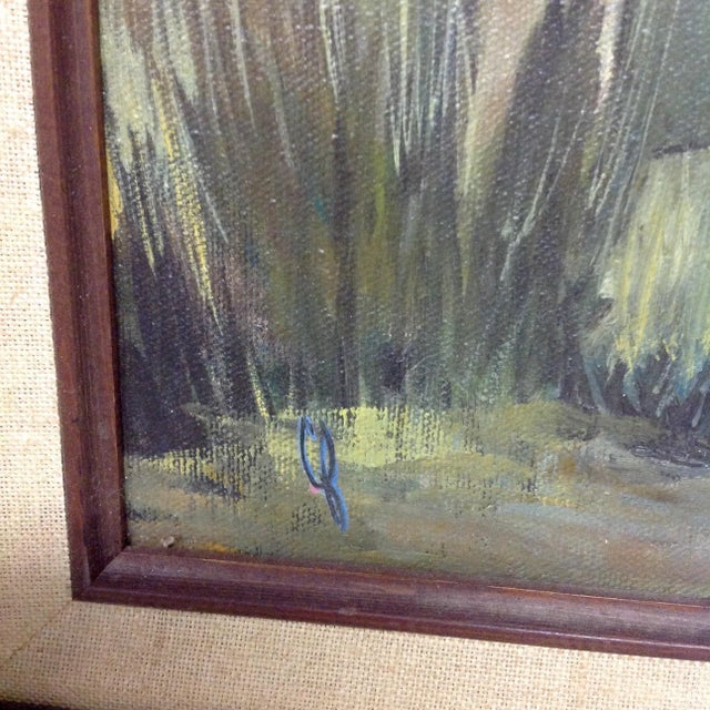 Carl Firth Mid-Century East Shore Oil Painting | Chairish