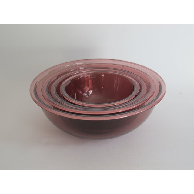 Purple Nesting Pyrex Bowls, Set of 4 | Chairish