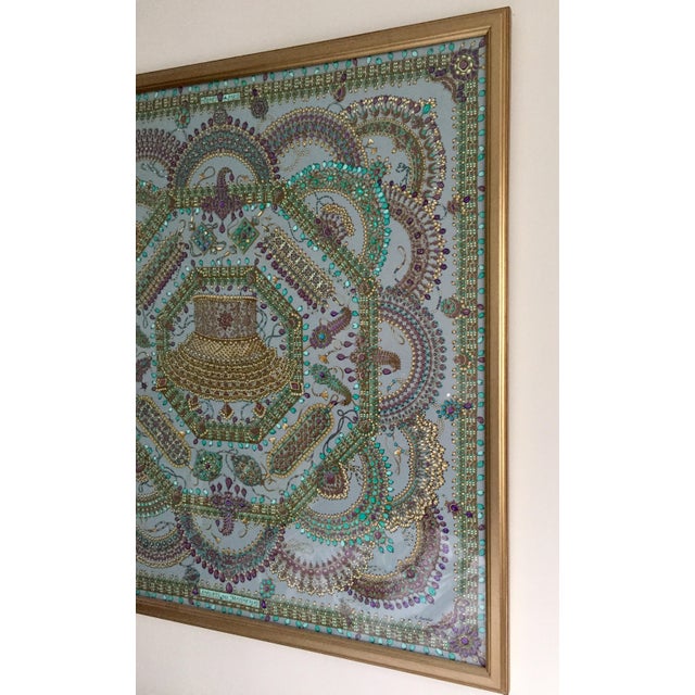 Framed Hermes Silk Scarf | Chairish