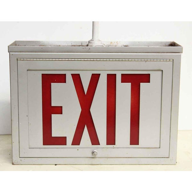 Ceiling Mounted Exit Sign | Chairish