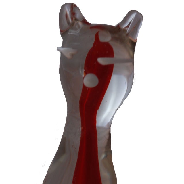 Murano Glass Cat Sculpture Chairish