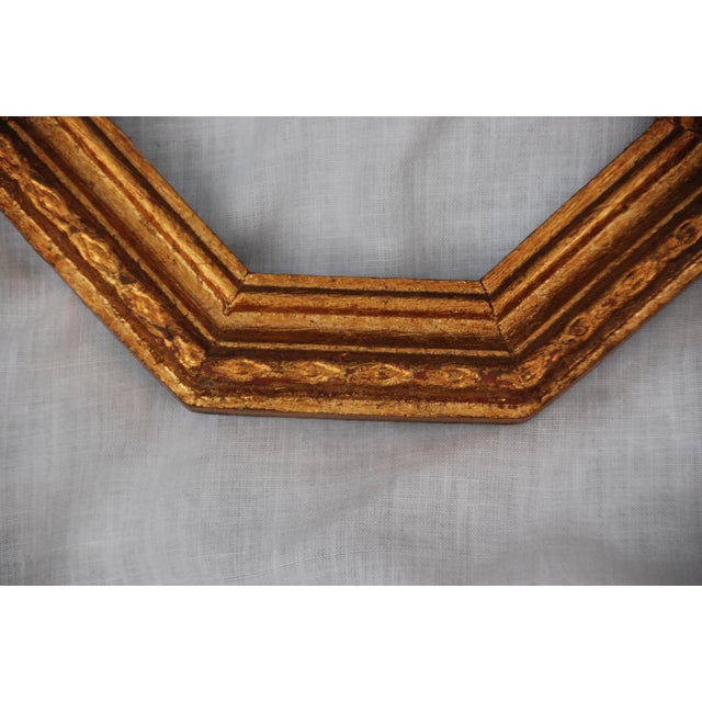 Vintage Octagon Gold Leaf Picture Frames A Pair Chairish