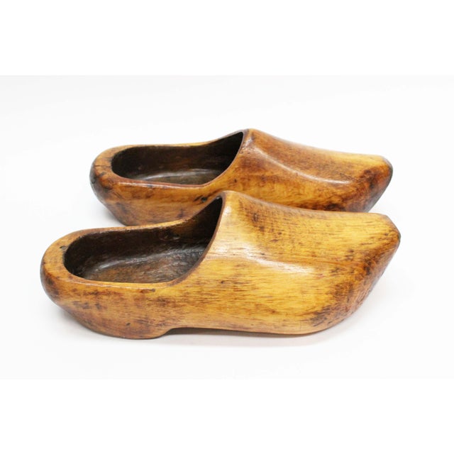 Vintage Dutch Sabot Wooden Shoes - A Pair | Chairish