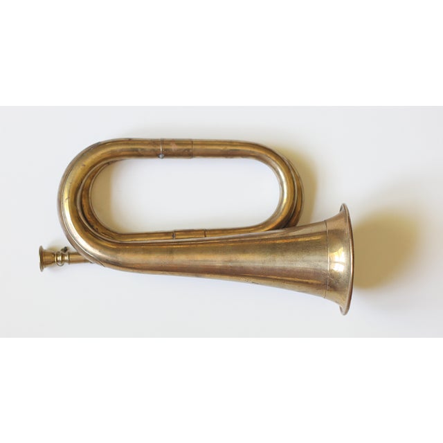 Vintage Brass Bugle | Chairish