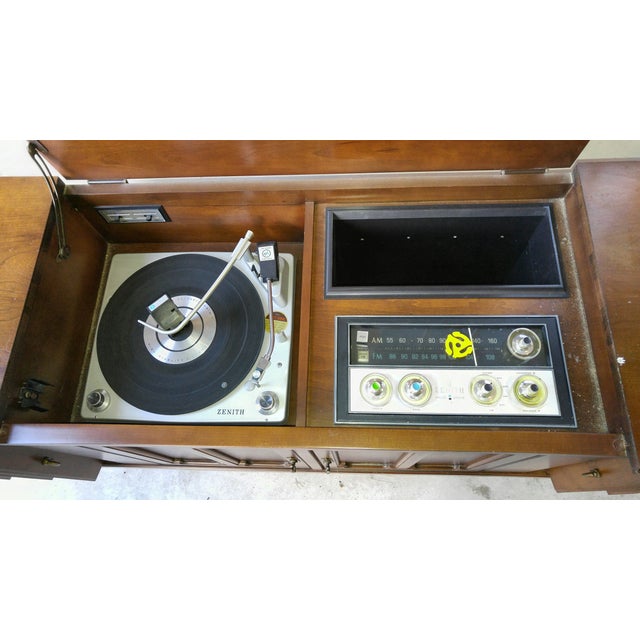 Vintage 1960s Zenith Stereo Console Credenza | Chairish