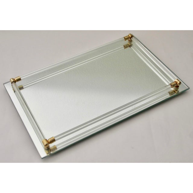 Glass Mirrored Vanity Tray | Chairish