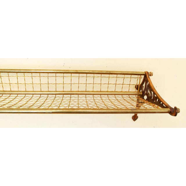 Vintage Pullman Railroad Brass Luggage Rack | Chairish