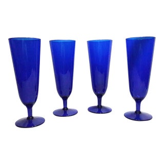 Vintage & Used Blue Glasses | Chairish