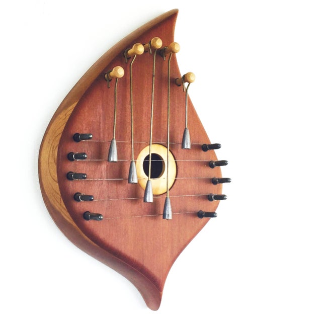 Vintage Wood Door Harp | Chairish