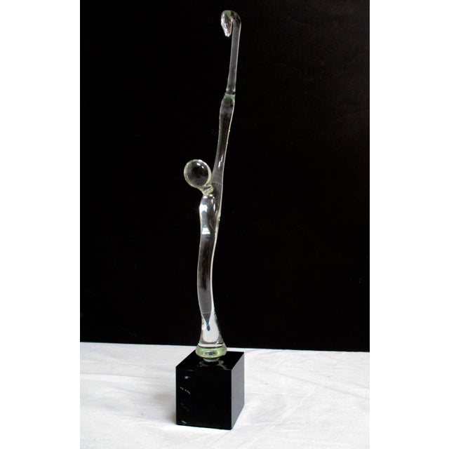 Modernist Abstract Art Glass Sculpture Chairish