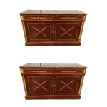 Russian Neoclassical Cabinets - Pair | Chairish