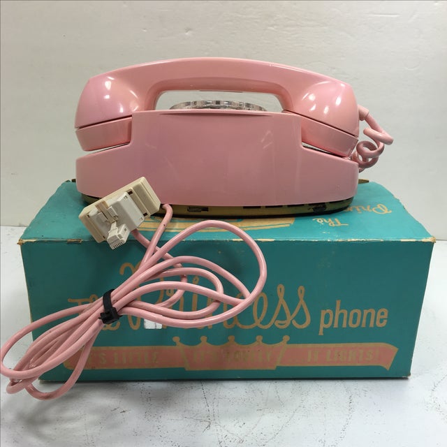 Pink 1964 Princess Rotary Dial Telephone | Chairish