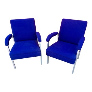 Vintage & Used Blue Club Chairs | Chairish