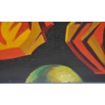 Maun American Abstract Oil Painting C.1969 | Chairish