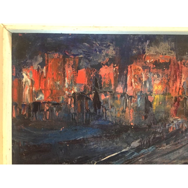 Vintage Impressionist Textured Painting by Ruth Walters | Chairish