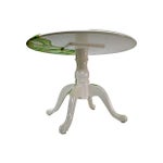 Artistic Hand Painted Round Table | Chairish