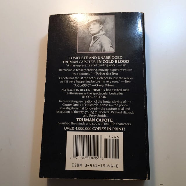 Truman Capote, In Cold Blood, Book | Chairish