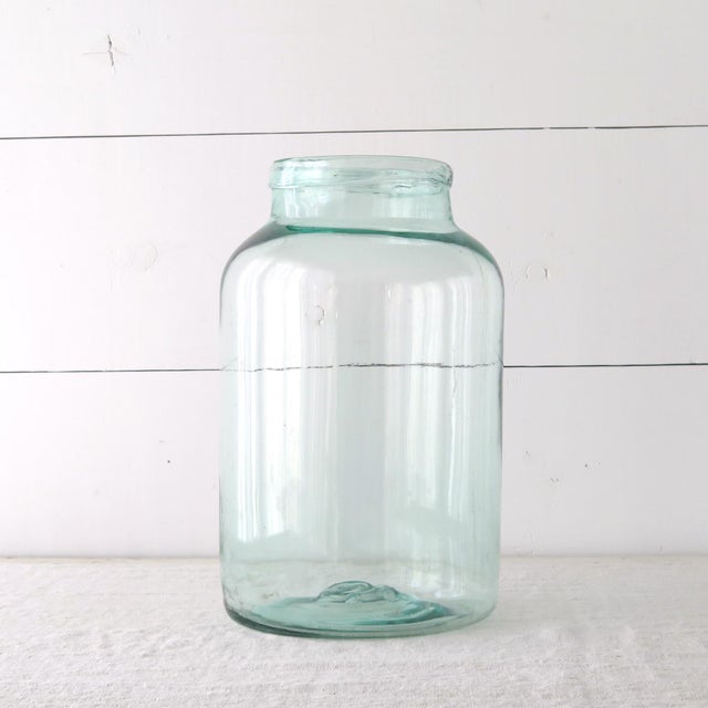 Vintage 10 Liter Glass Preserve Jar | Chairish