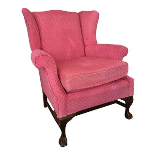 Vintage & Used Pink Wingback Chairs | Chairish