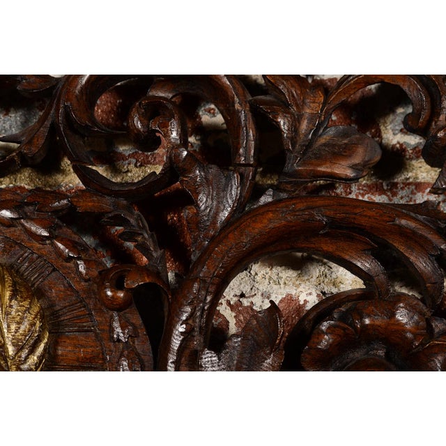 Antique Rococo Carved Wood Wall Panel | Chairish