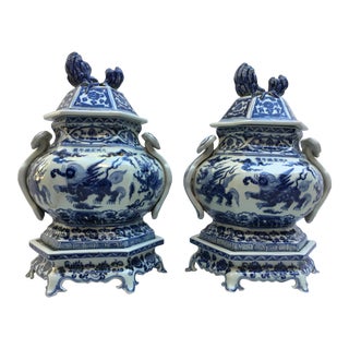 Vintage & Used Chinese Ginger Jars | Chairish