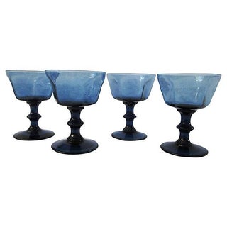 Vintage & Used Blue Glasses | Chairish