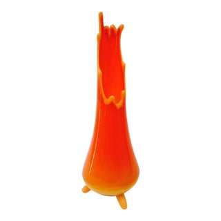 Vintage & Used Orange Vases | Chairish