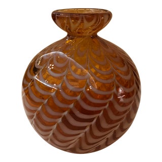 Vintage & Used Orange Vases | Chairish
