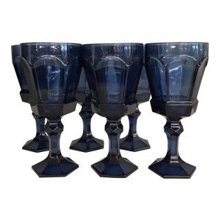 Vintage & Used Blue Glasses | Chairish