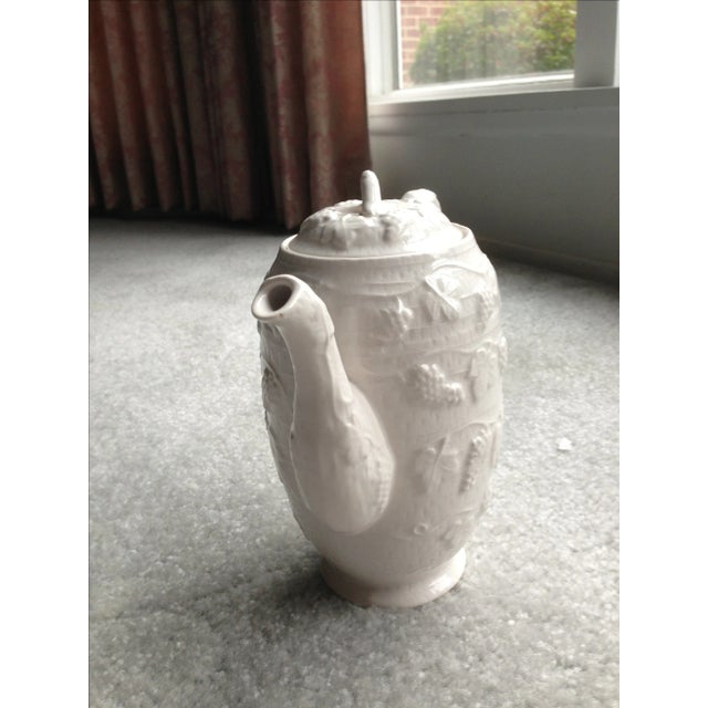 White Ceramic Tea/Coffee Pot Kettle | Chairish