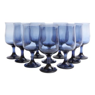 Vintage & Used Blue Glasses | Chairish