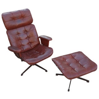 Mid-Century Modern Chair and Ottoman Sets | Chairish