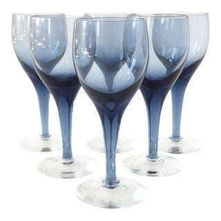 Vintage & Used Blue Glasses | Chairish