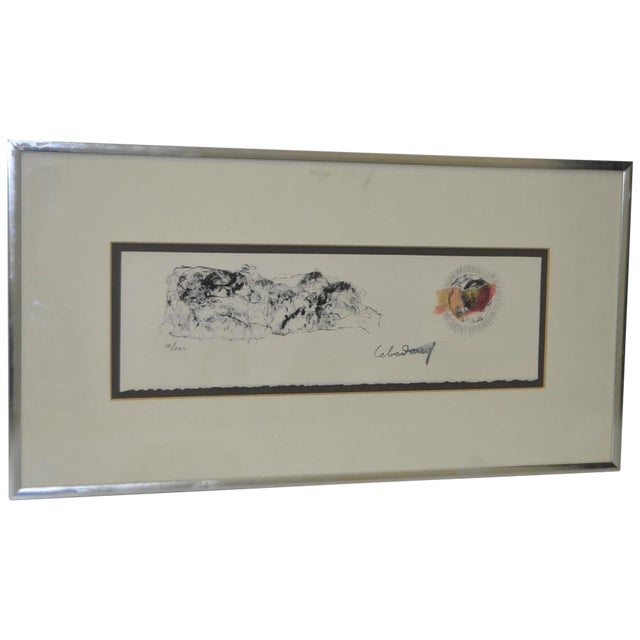 Lithograph by Vietnamese Artist Le Ba Dang | Chairish