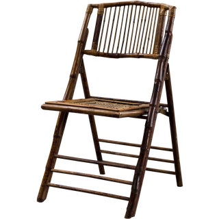 Vintage Bamboo Folding Chair